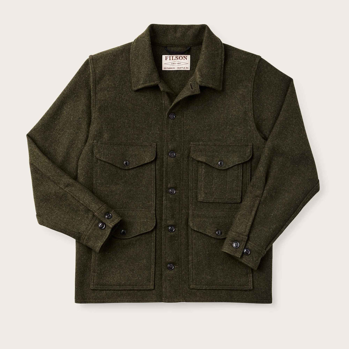 Mackinaw wool cruiser jacket von Filson | Forest green (Grün)