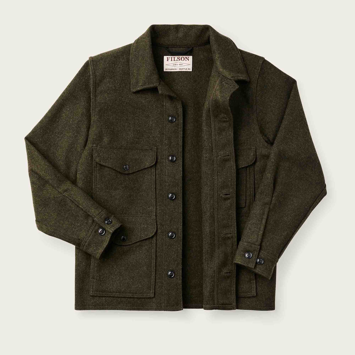 Mackinaw wool cruiser jacket von Filson | Forest green (Grün)